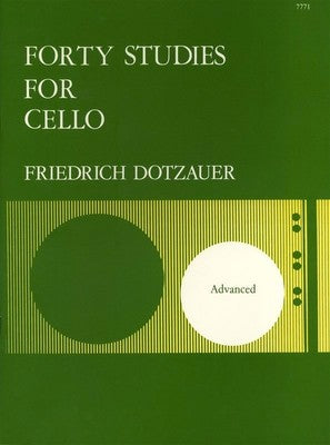DOTZAUER - 40 STUDIES FOR CELLO – MusicBookShelf